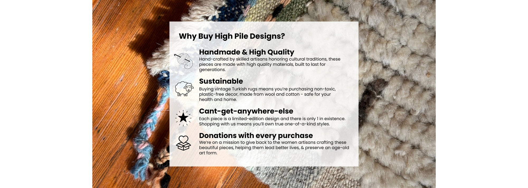 Vintage Turkish Rugs and Accessories - Your Home Decor Bffs – High Pile ...
